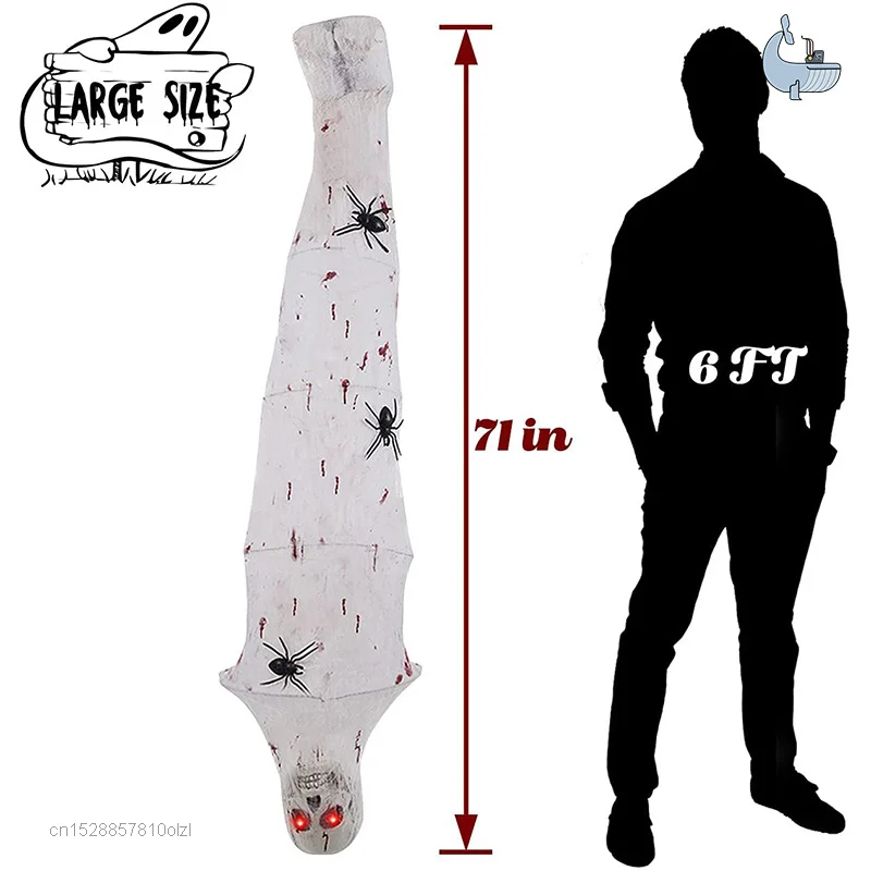 Large Halloween Electric Toy Creepy Mummified Ghost Prank Props Crawing ...