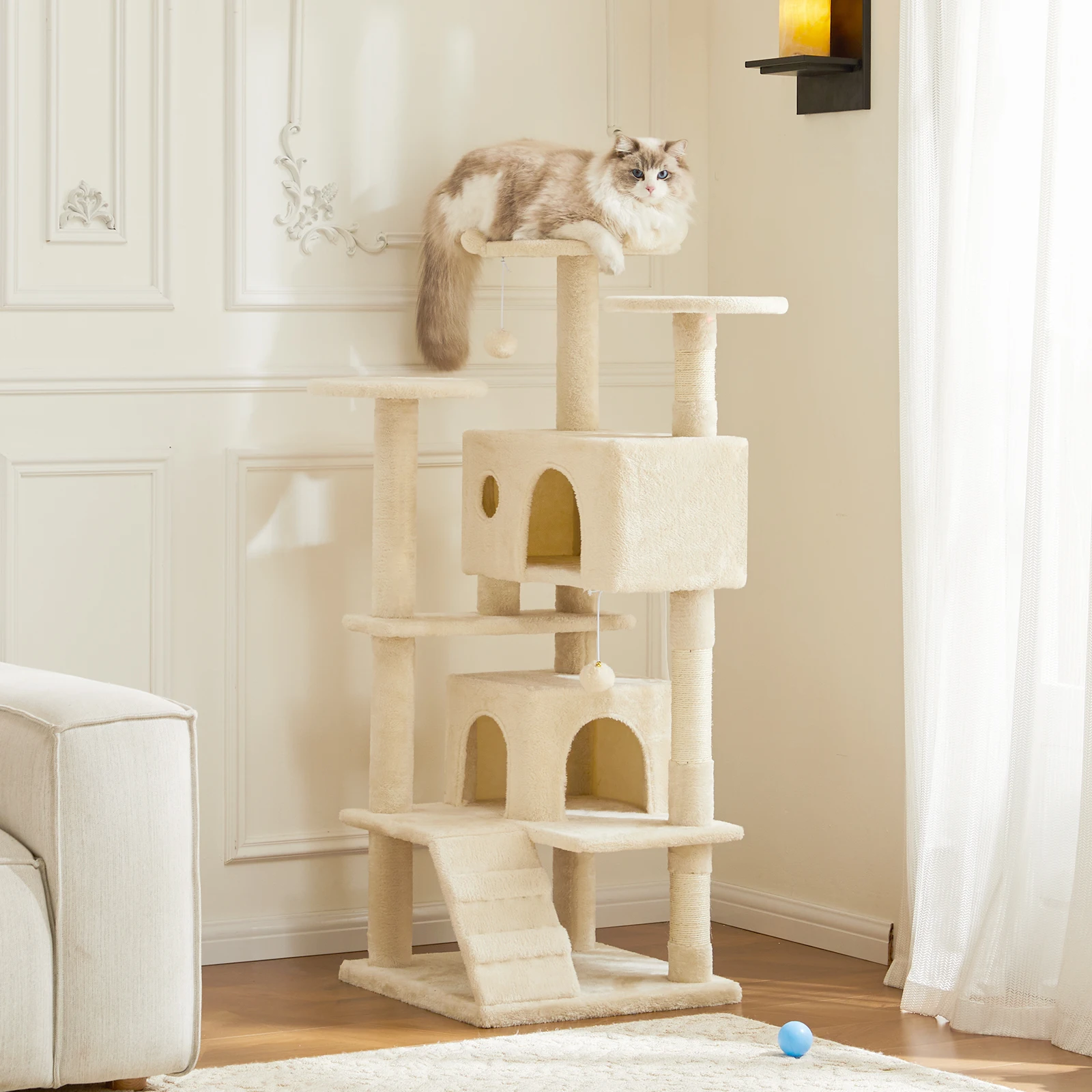 54in Multi-Level Cat Tree Tower – My Happy Paws