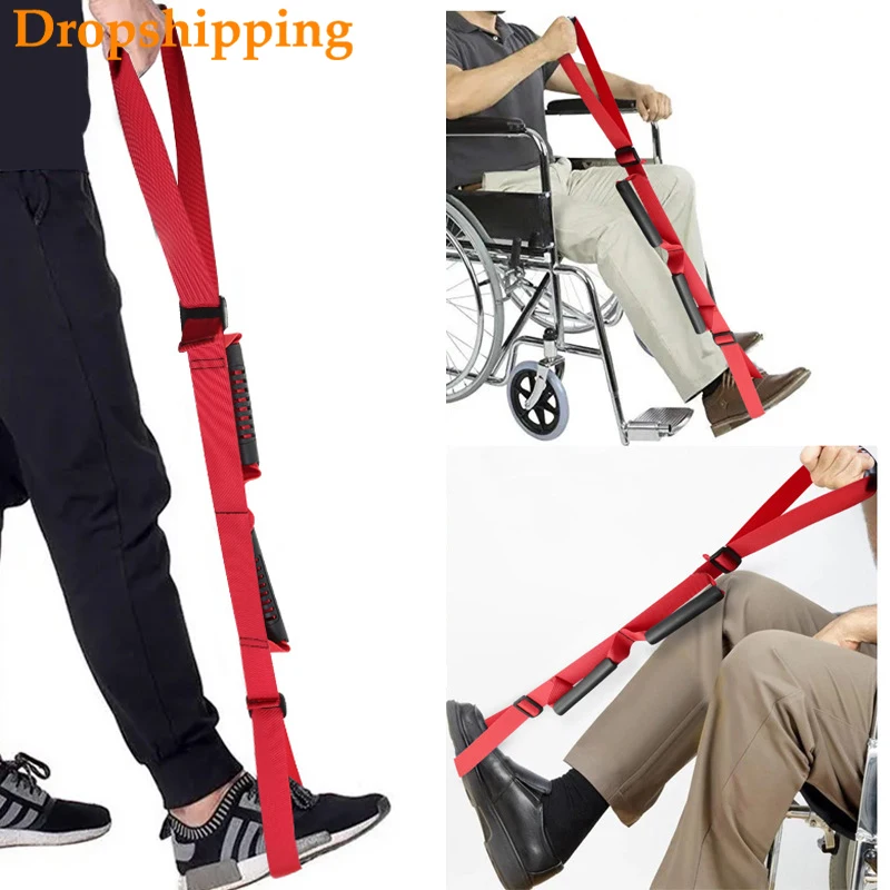 Leg Lifter Strap Disabled Elderly Nylon Webbing Foot Loop Hand Grip ...