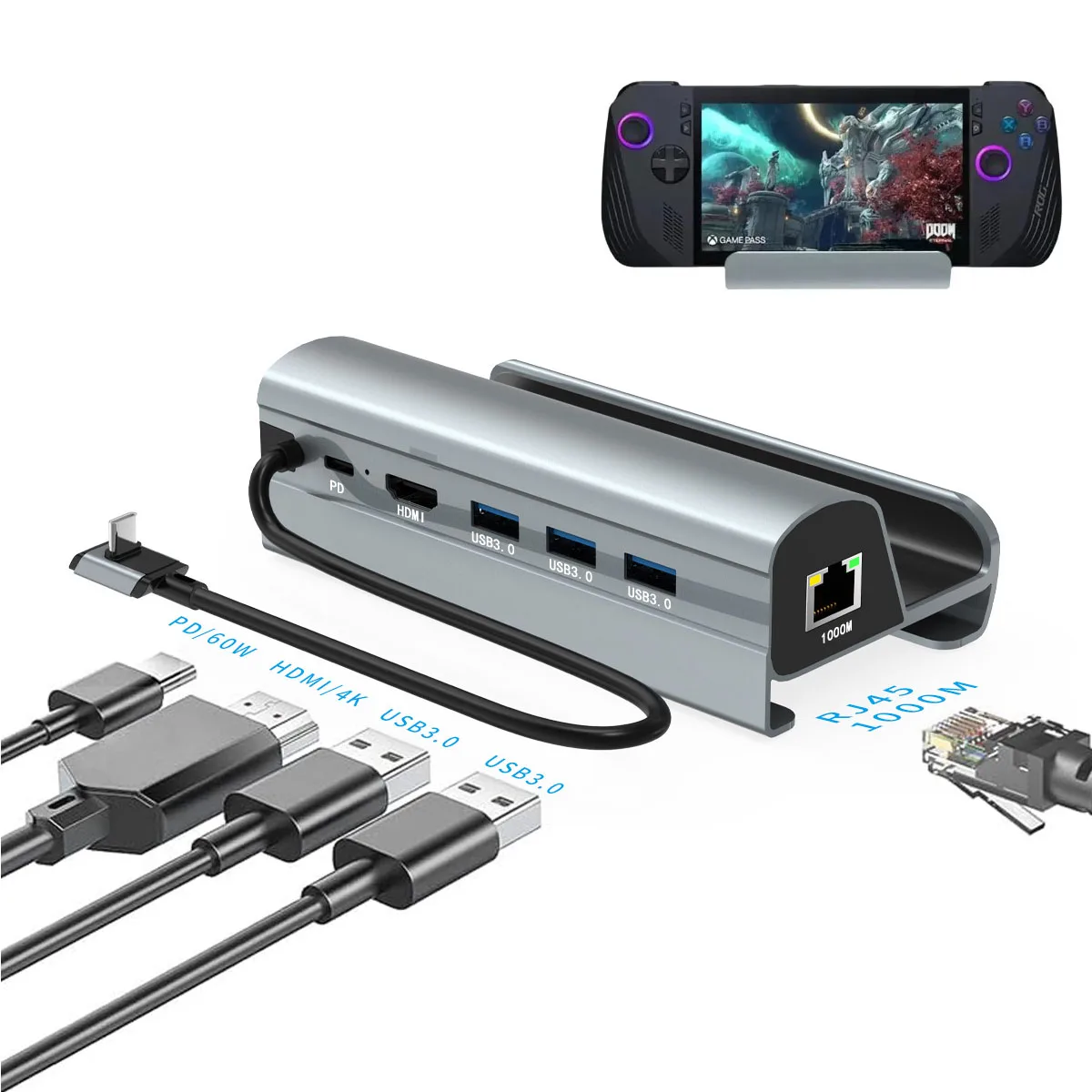 Expansion-Dock-for-ROG-Ally-X-Gaming-Handheld-with-HDMI-4K60Hz-1000Mbps ...