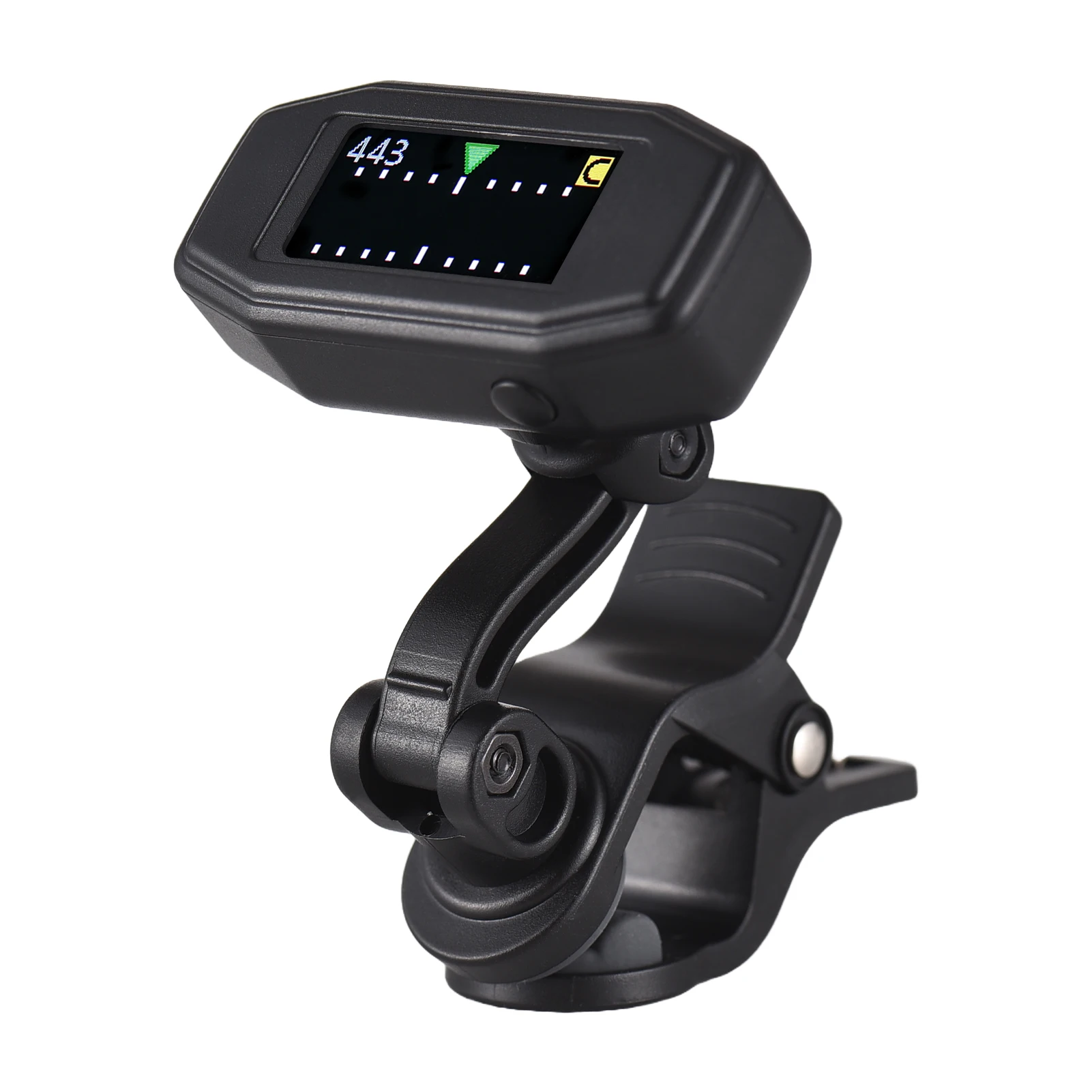 AROMA Guitar Tuner Clip On with TFT Color Screen Dynamic Display ...