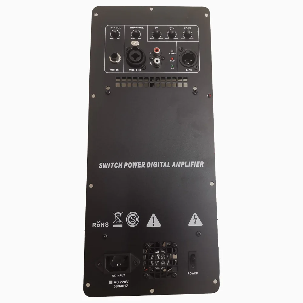 110V/220V Class D 500W Digital Heavy Power Amplifier Hifi Audio Module ...