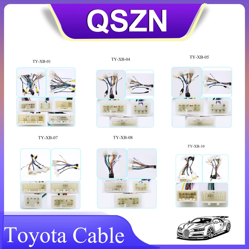 Car-Radio-Cable-TOYOTA-Stereo-Wiring-Harness-Cable-Adapter-Android ...