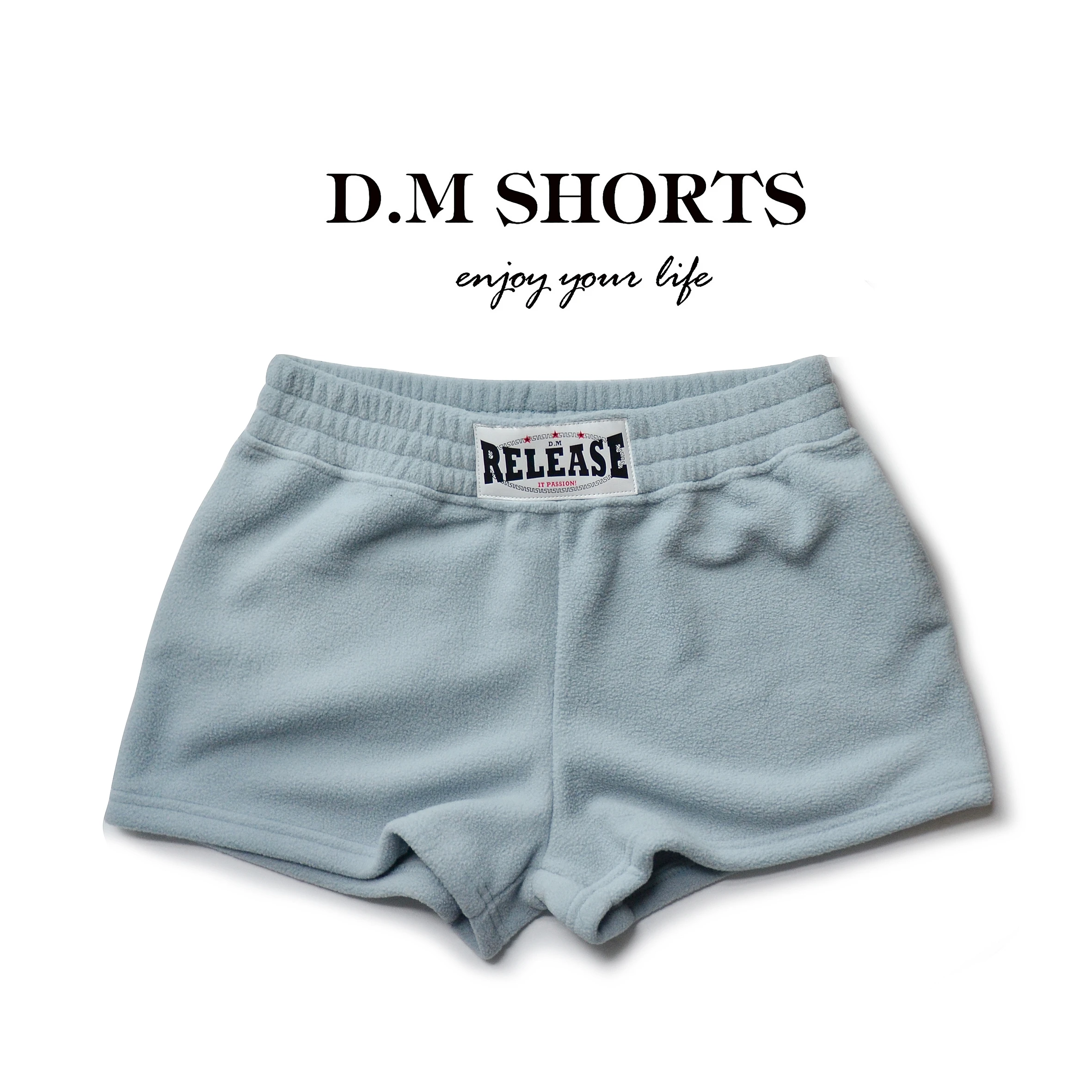 D.M Men's Plush Shorts, Home Pants Solid Color Boxers, Home Fashion ...