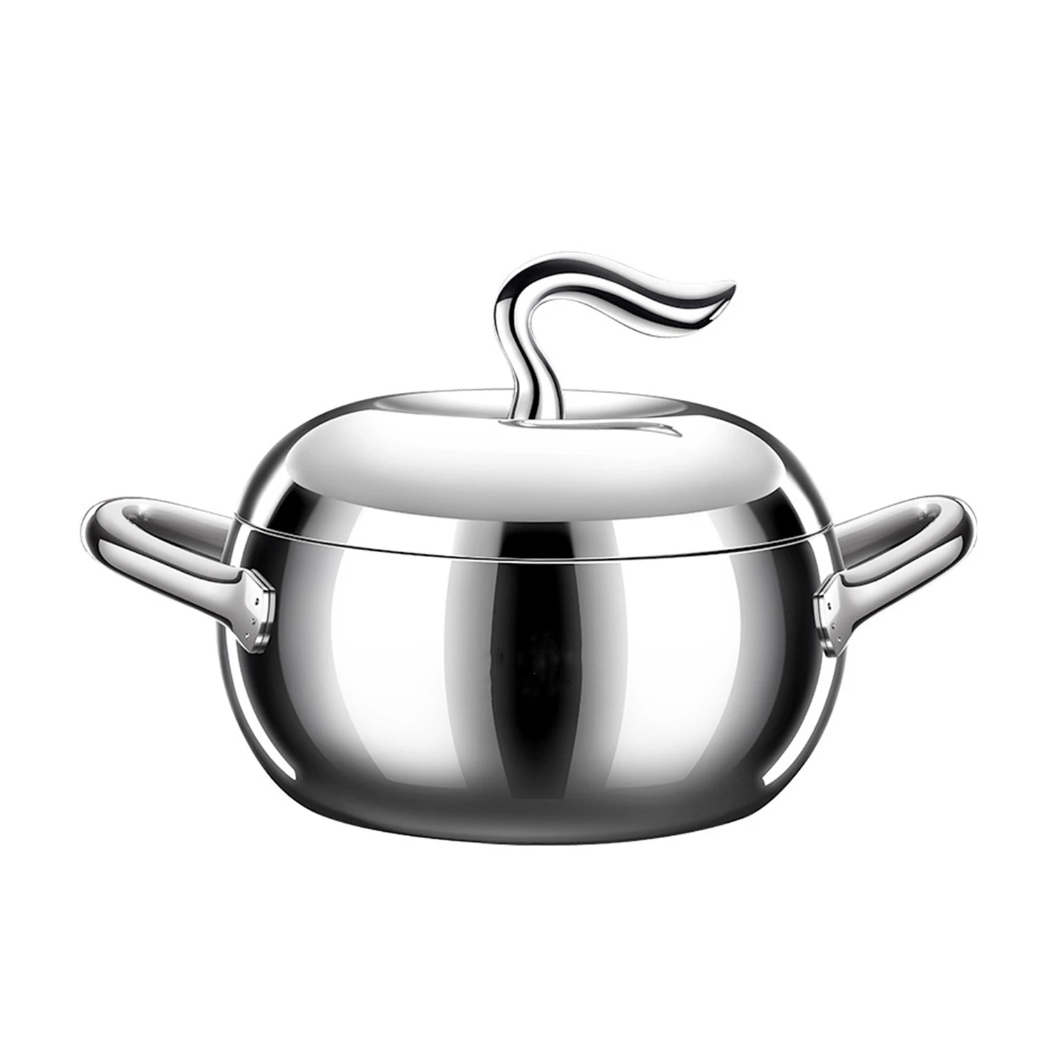 LFGB-Certificate-430-and-316-Stainless-Steel-Apple-Shape-Curved-Pot ...
