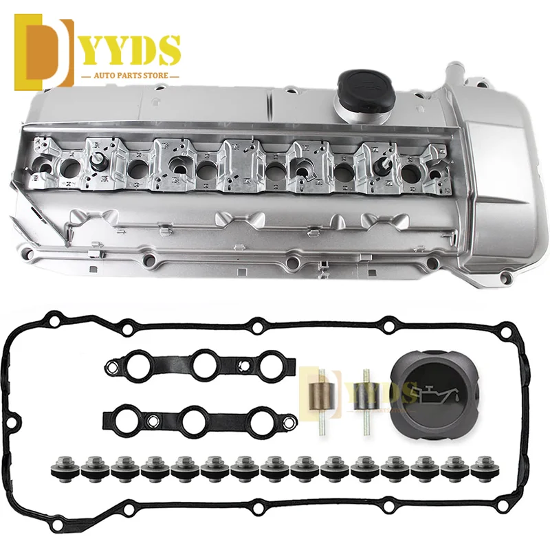 New-Aluminum-Valve-Cover-FOR-BMW-M52-M54-E46-E39-X5-525i-528i-530i-Z3 ...