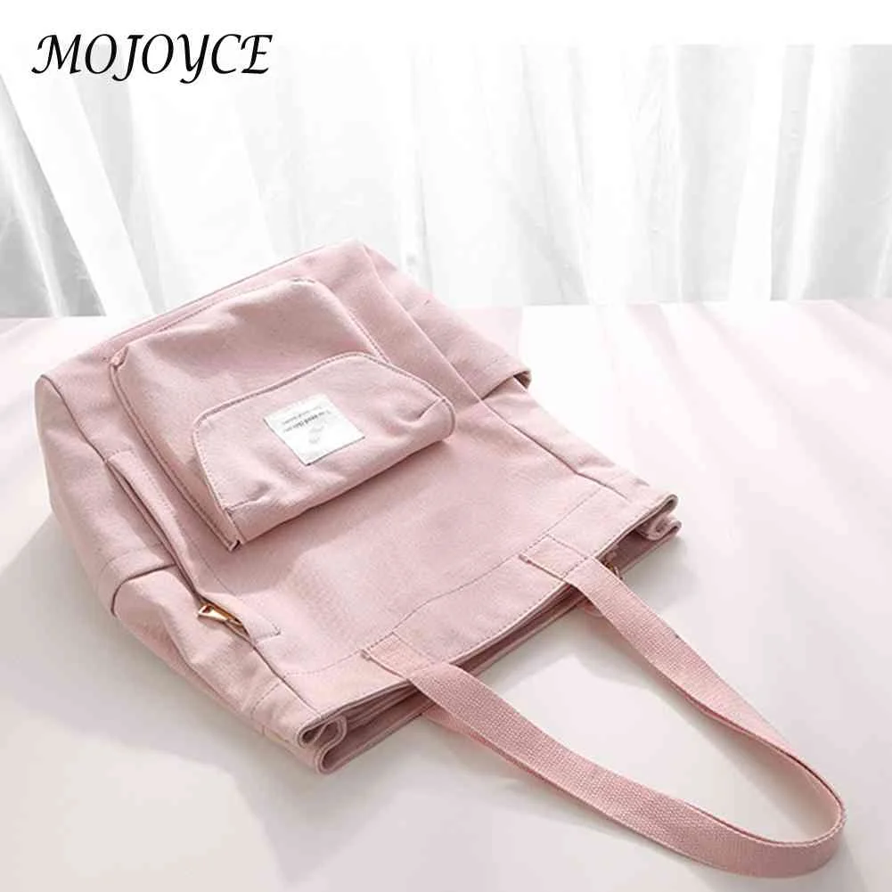 Bolso de hombro de lona coreano para mujer, bolsa de mano de diseñador ...