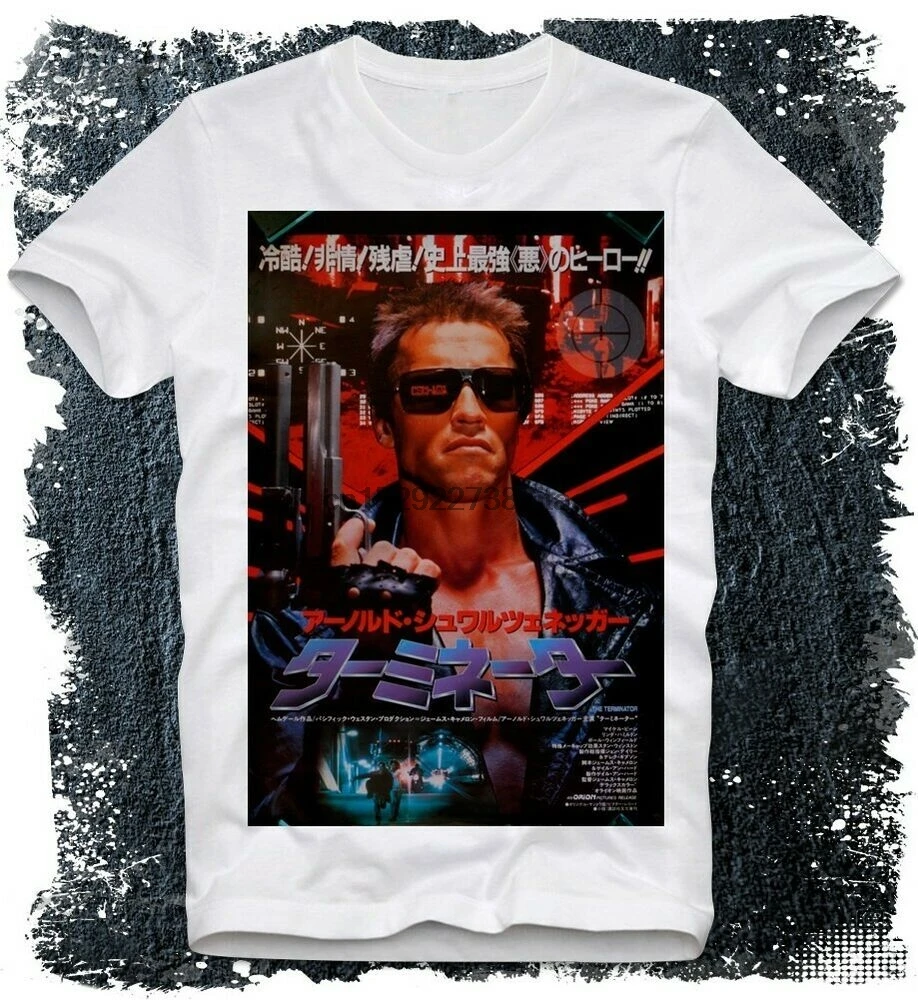 Camiseta de TERMINATOR ARNOLD SCHWARZENEGGER, póster de película de ...