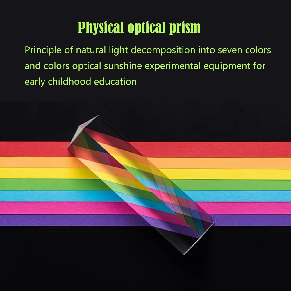 Triangular Prism Optical Prisms Glass Physics Teaching Refracted Light ...