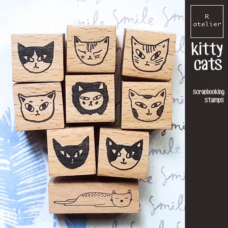 Cat Stamp Scrapbooking Stamping Journaling Diary Decoration DIY Craft ...