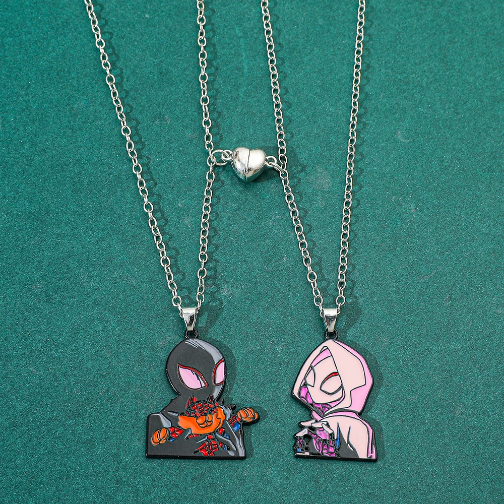 Collar de Spiderman de Marvel, cadena para el cuello con colgante de ...