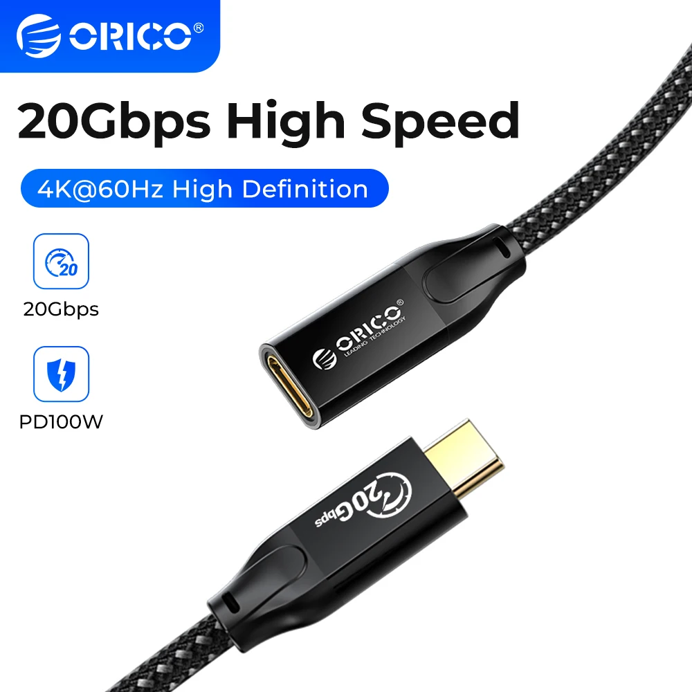 ORICO-Cable-USB-3-1-tipo-C-de-20Gbps-PD100W-20V5A-4K-60Hz-macho-a ...