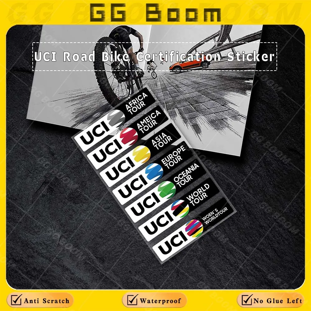 Motorcycle Reflective Warning UCI Color Stickers Decorative Road Bike ...