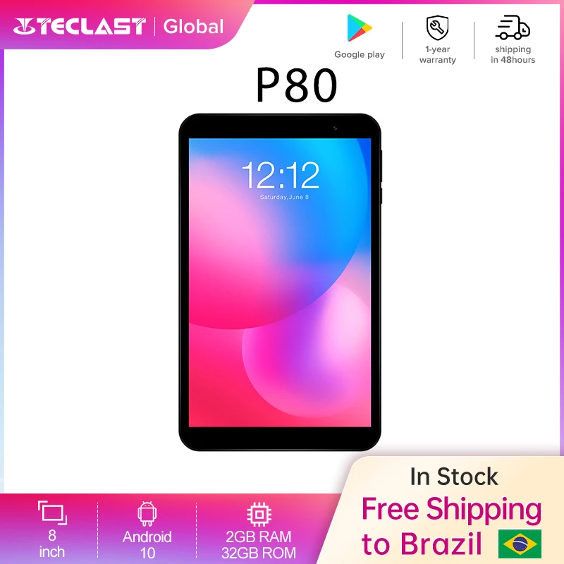 Teclast P80 8 "ips 1280x800 Tablet Android 11. 0 Os Allwinner A133 Cpu ...