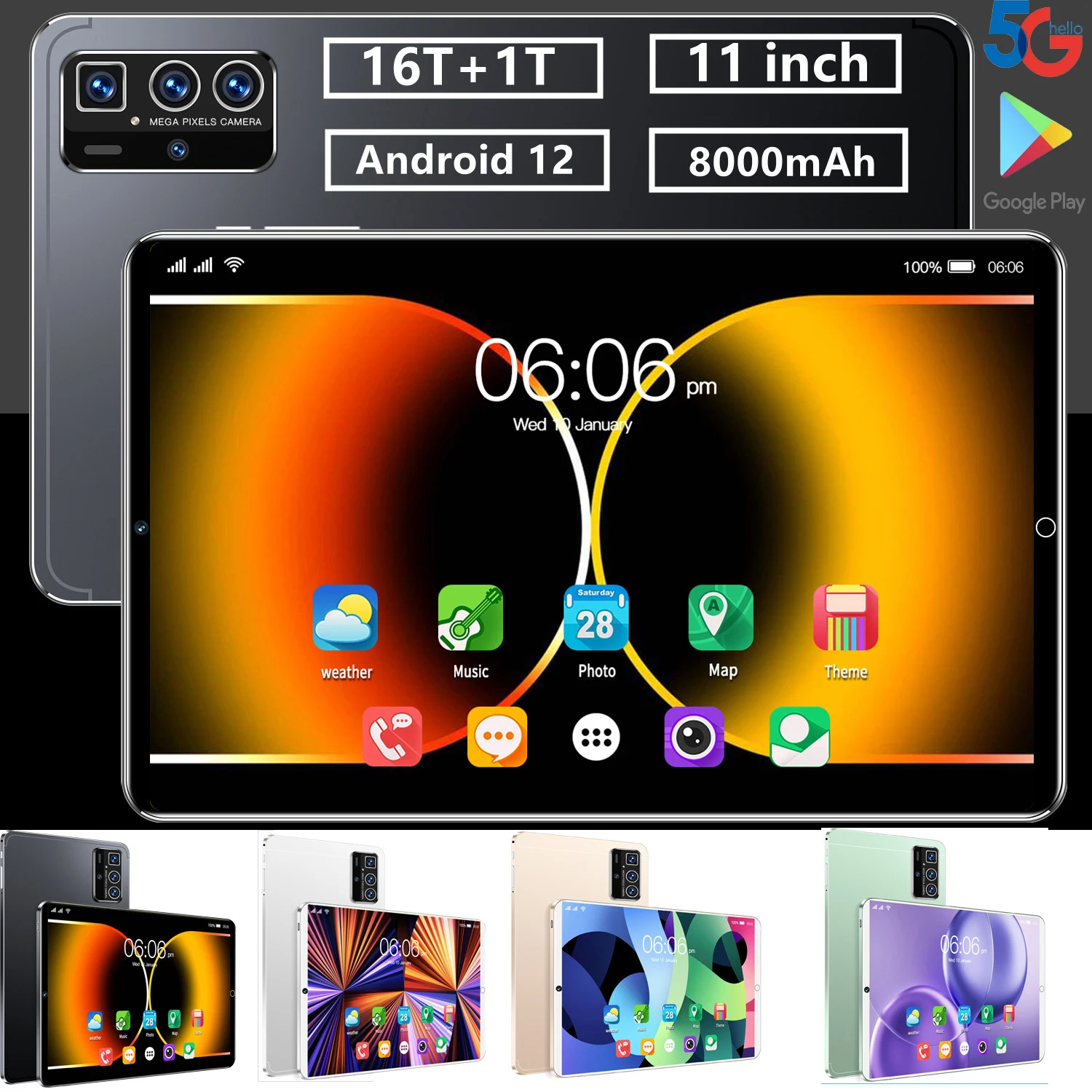 Tableta-Original-de-11-pulgadas-Tablet-con-Android-12-16GB-de-Ram-1TB ...