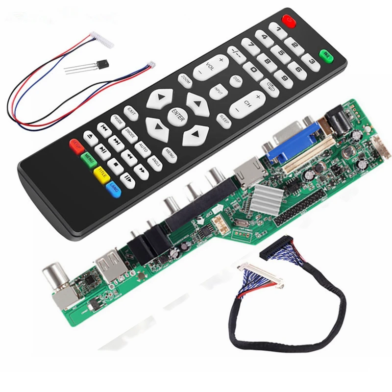 3663 Tv Controller Driver Board Universal Scaler Kit Dvb-c Dvb-t2 Dvb-t Universal Lcd Upgrade ...