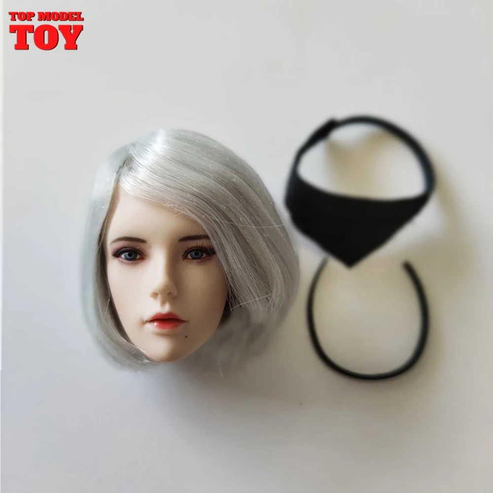 Set 017 1/6 NieR 2B Gir cabeza esculpida con venda para los ojos banda ...