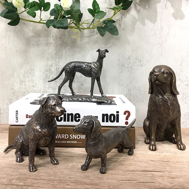 Bronze-Imitation-Springer-Spaniel-Decoration-Home-Indoor-Tabletop ...