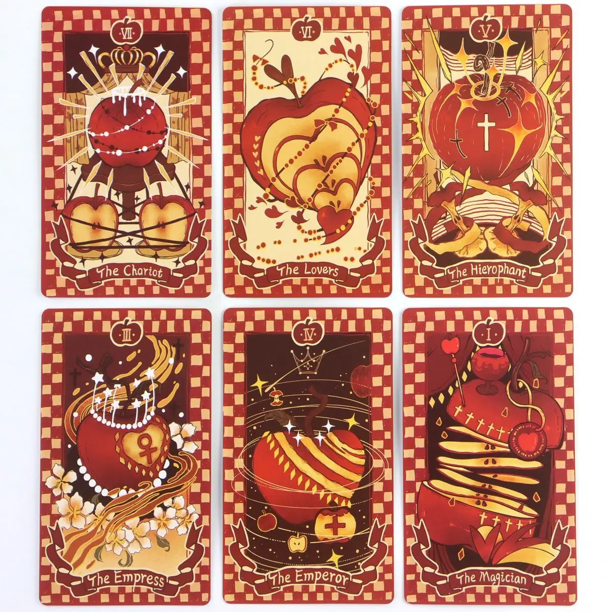 Apple Tarot Deck 79 Pcs Tarot Cards 10.3*6cm Out of Curiosity about The ...
