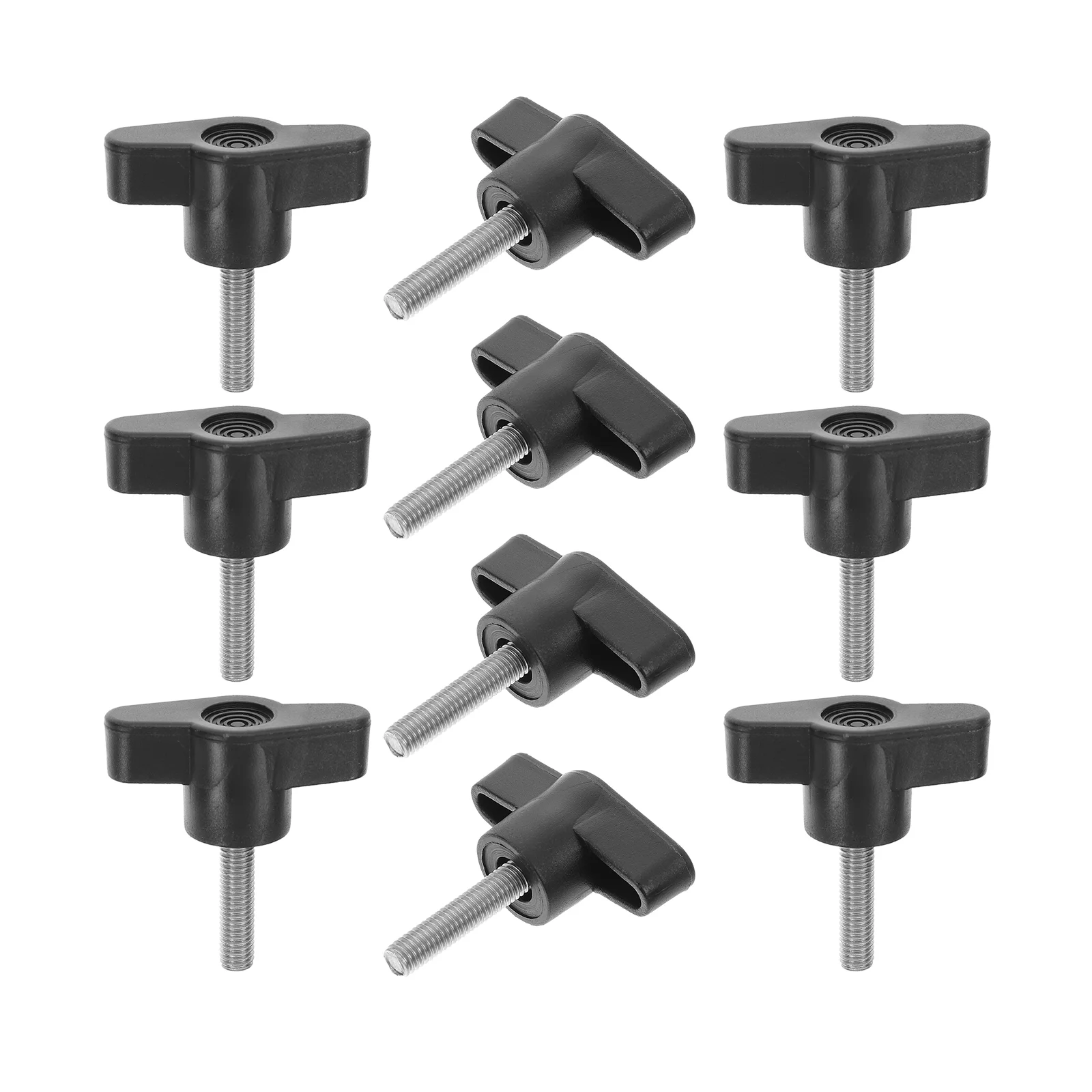 10-Pcs-Hand-Screw-Handle-Bolt-Stainless-Steel-Knob-Plastic-Knurled ...