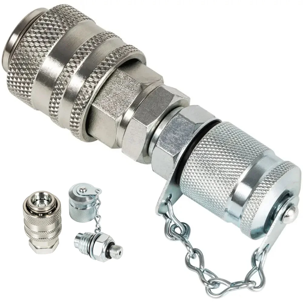1pc G1/8 Hydraulic Pressure Test Quick Connector For Caterpillar Cat ...