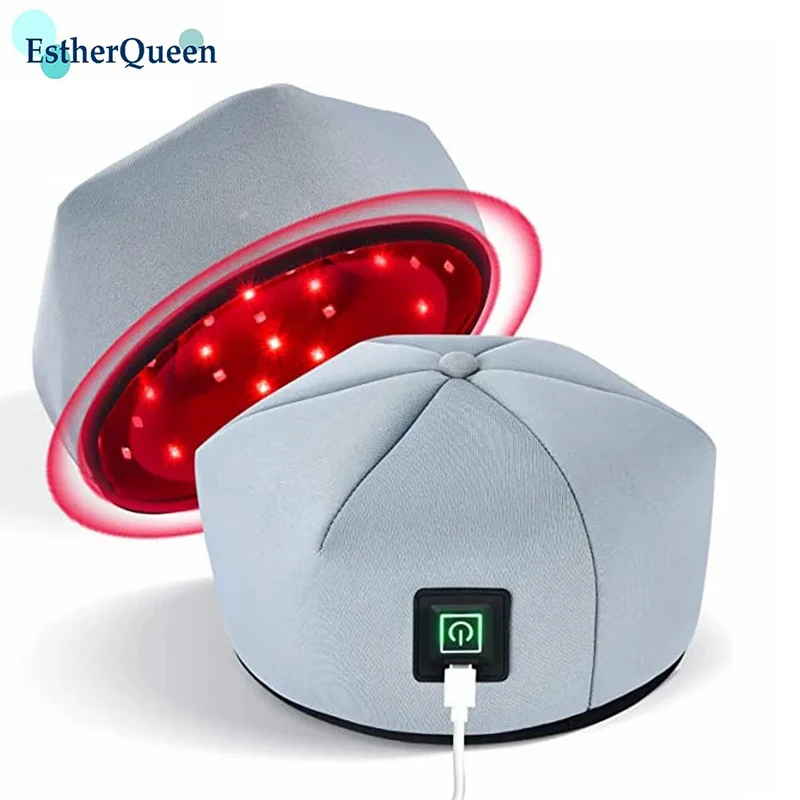 EstherQueen-Red-Light-Therapy-Hat-Infrared-Light-Cap-for-Hair-Loss-Red ...
