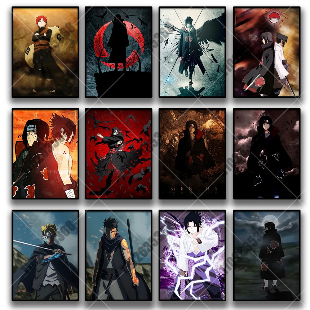 Peripheral-Anime-Naruto-Posters-Canvas-Painting-Print-Kakashi-Sasuke ...