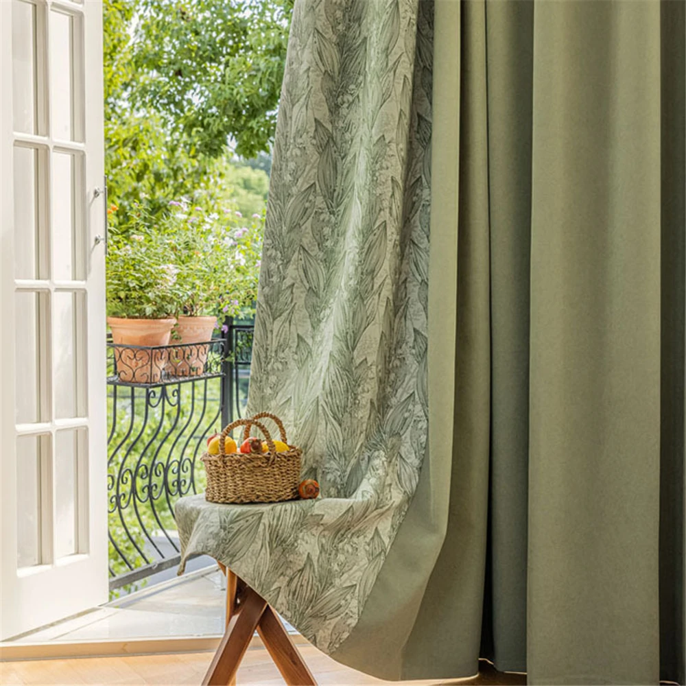 Wind Chime Thermal Insulation Blackout Curtain Bedroom Thickening Color ...