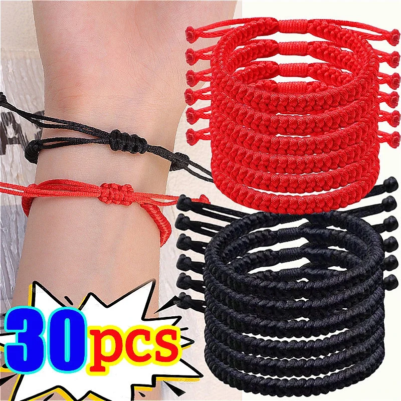 Fashion Lucky Red Thread Bracelets for Women Men Adjustable Chain ...