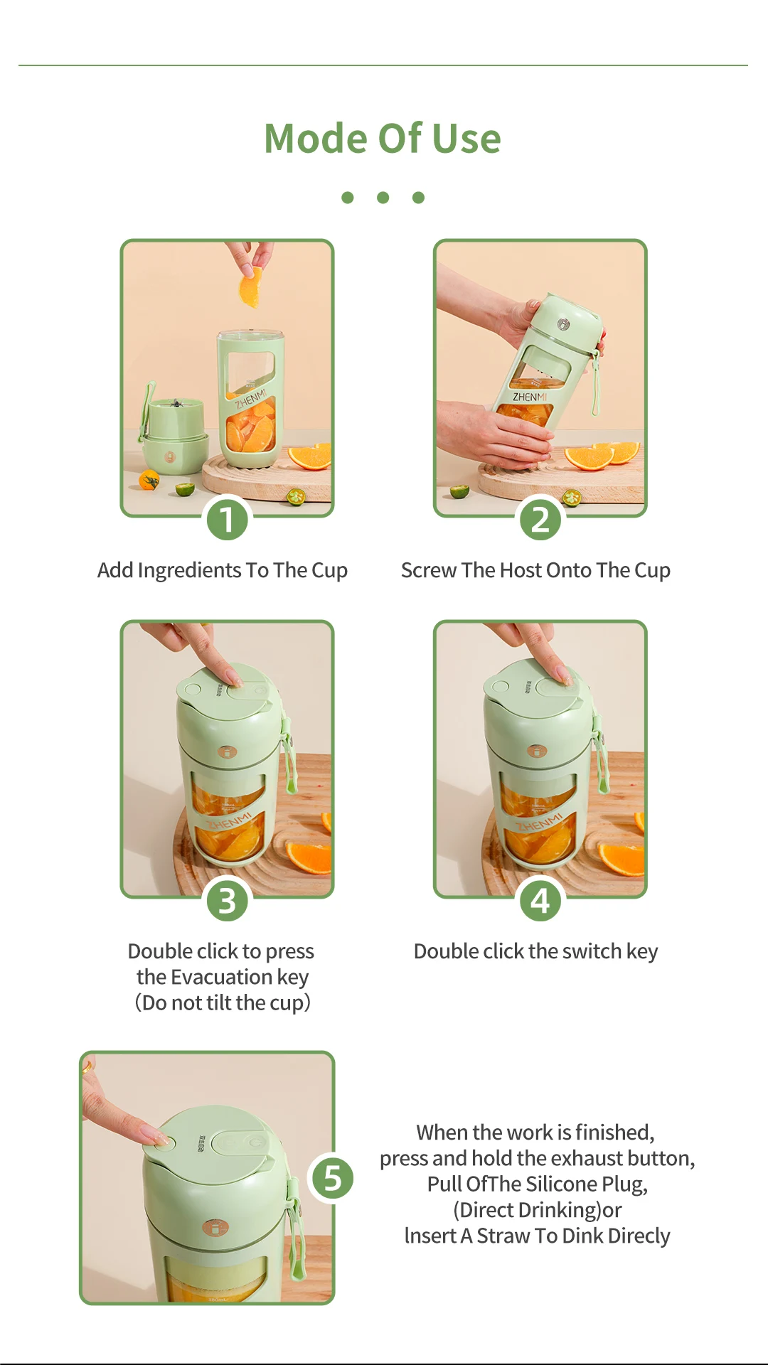 FreshVac Vacuum Blender - 12 Stainless Blades, 380ml Portable Cup ...