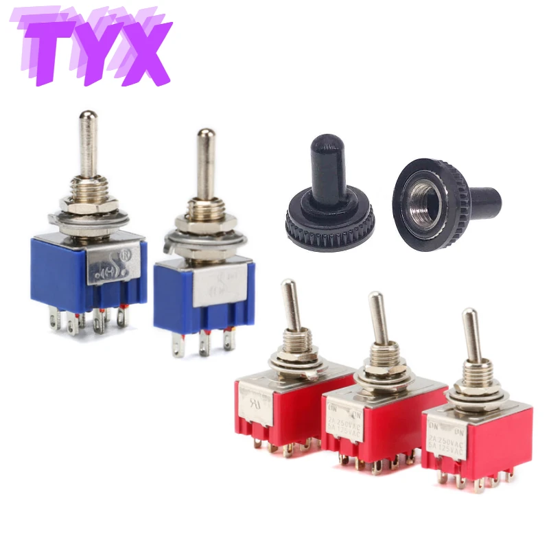 5 Stuks Toggle Switch Toggle Tuimelschakelaar MTS 102 103 202 403 223 ...