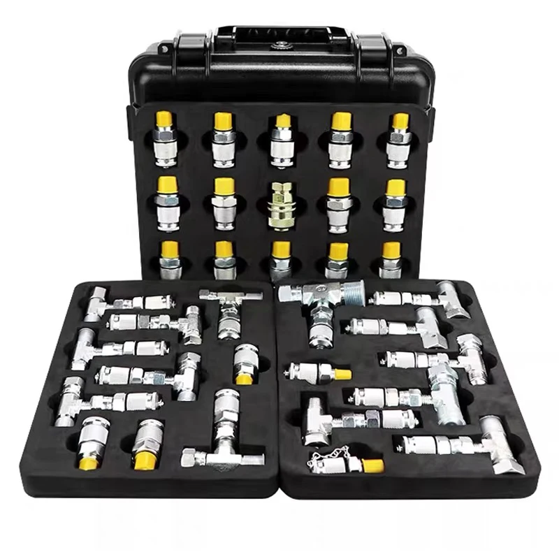 20 joints 14 tees Excavator Pressure Test Tee Pilot Distribution Valve ...