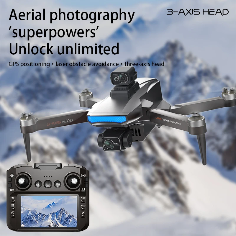 Q7 Max nuevo LCD SC GPS Drone 8K Cámara Dual 5G Wifi FPV cardán de 3 ...