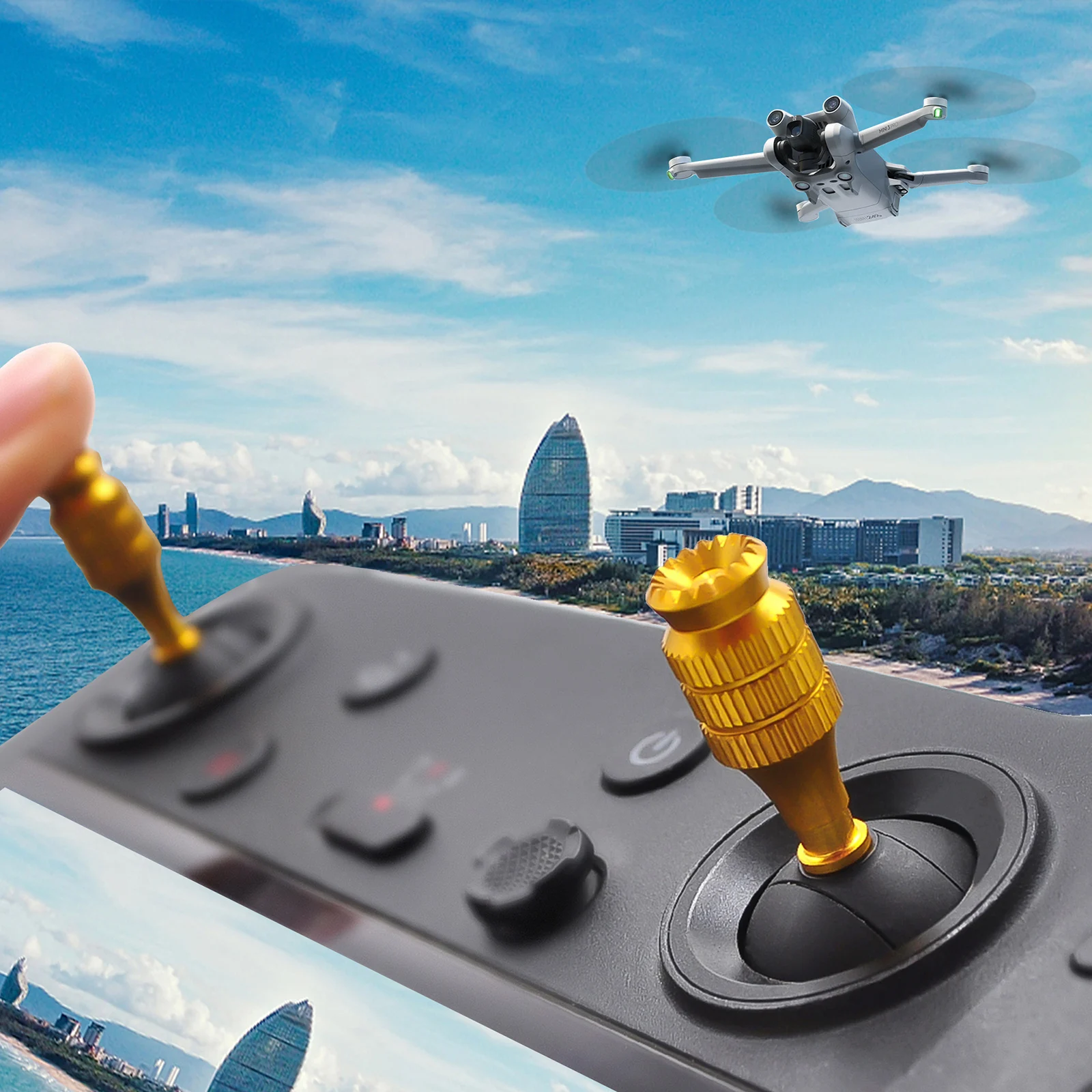 Startrc 2 pçs substituir controle remoto joystick para mavic ar 2/mini ...