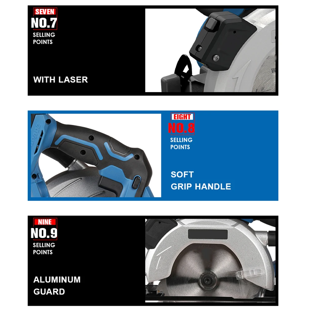 Scie circulaire rouge - Makita-Scie circulaire sans balais pliable sans fil, 165mm, Scie ...