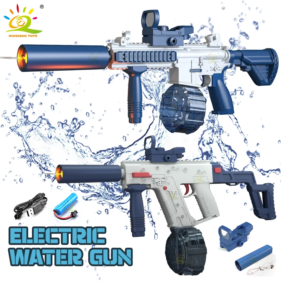 M416-QBZ95-Vector-Summer-Automatic-Electric-Fantasy-Fire-Light-Water-Gun-Children-Beach-Outdoor ...