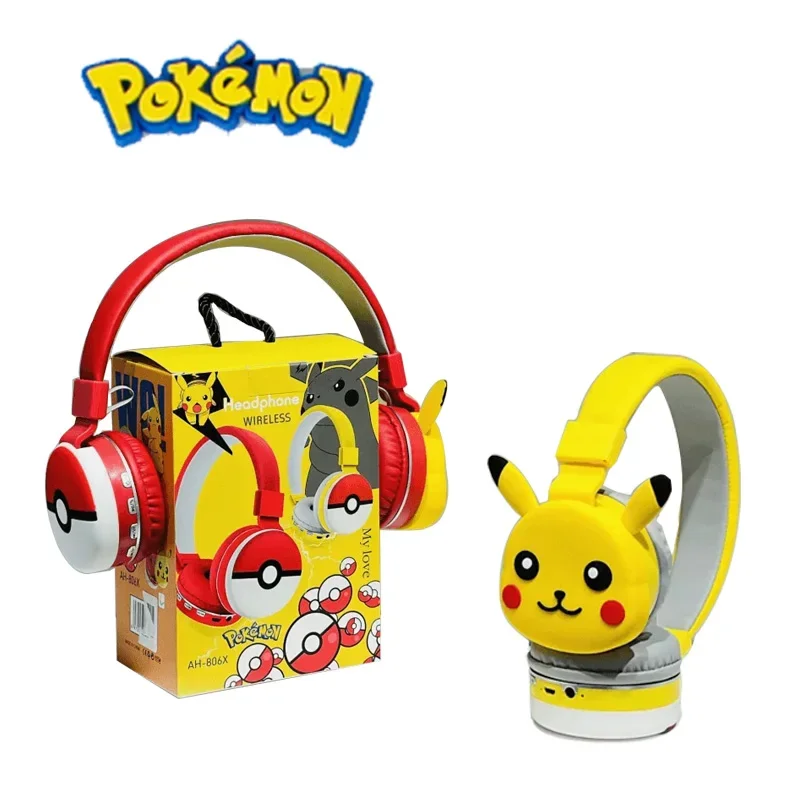 Pokemon-Pikachu-Auscultadores-Bluetooth-Auscultadores-sem-fios-Est-reo ...
