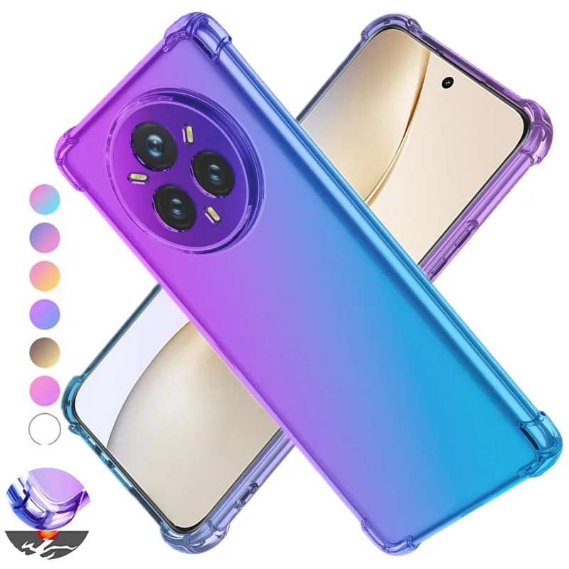 Four-corners Shockproof Gradient TPU Case for Realme 14 Pro+ Plus ...