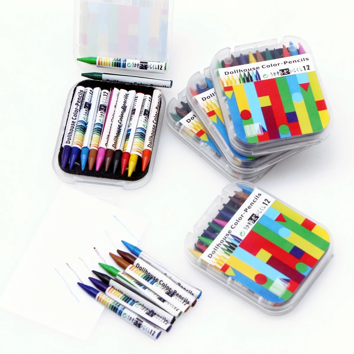 1-12-Dollhouse-Mini-Crayons-12-Color-Miniature-Items-Drawing-Tool-Set ...
