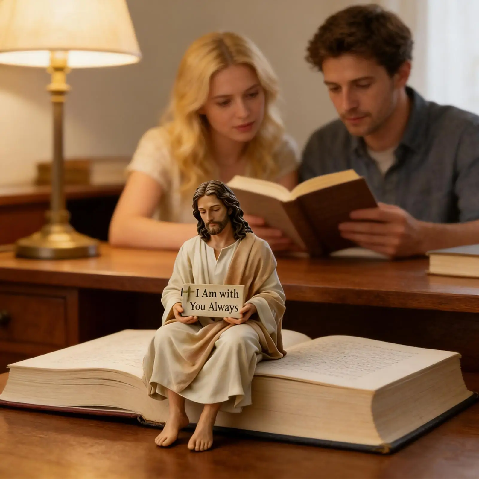 Hand Painted Resin Jesus Figurine - Religious Spiritual Statue for ...