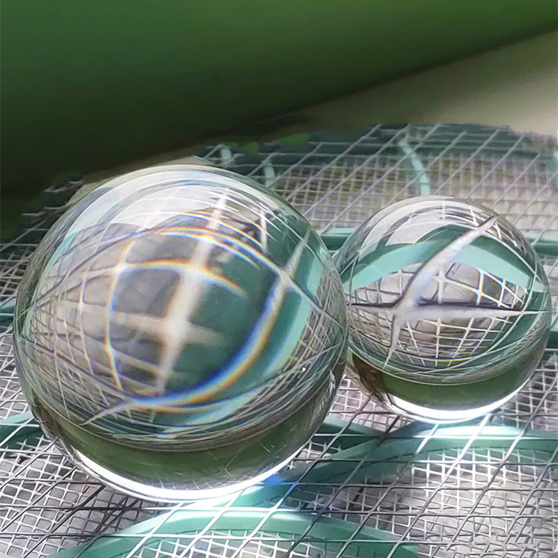 60mm/80mm/100mm K9 Crystal Feng Shui Ball Glass Magic Sphere Suncatcher ...