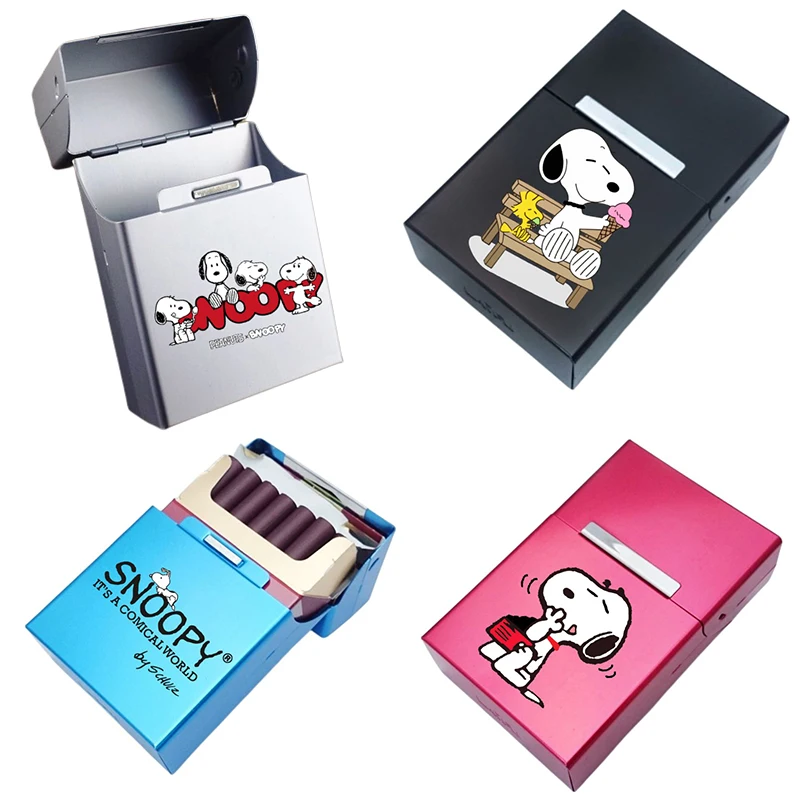 Estuche-de-cigarrillos-de-aleaci-n-de-aluminio-con-punta-de-Snoopy ...
