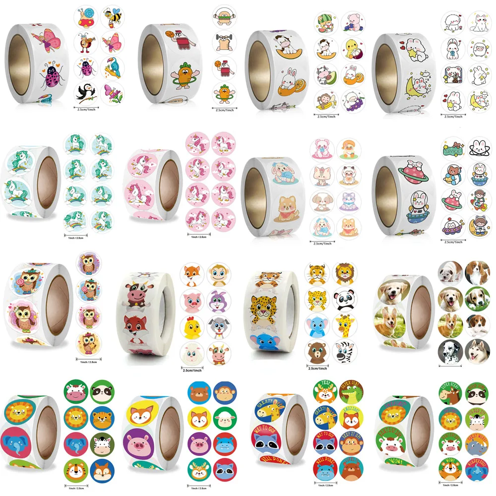 Wholesale NEW Kids' motivational stickers Cute animal reward sticker ...
