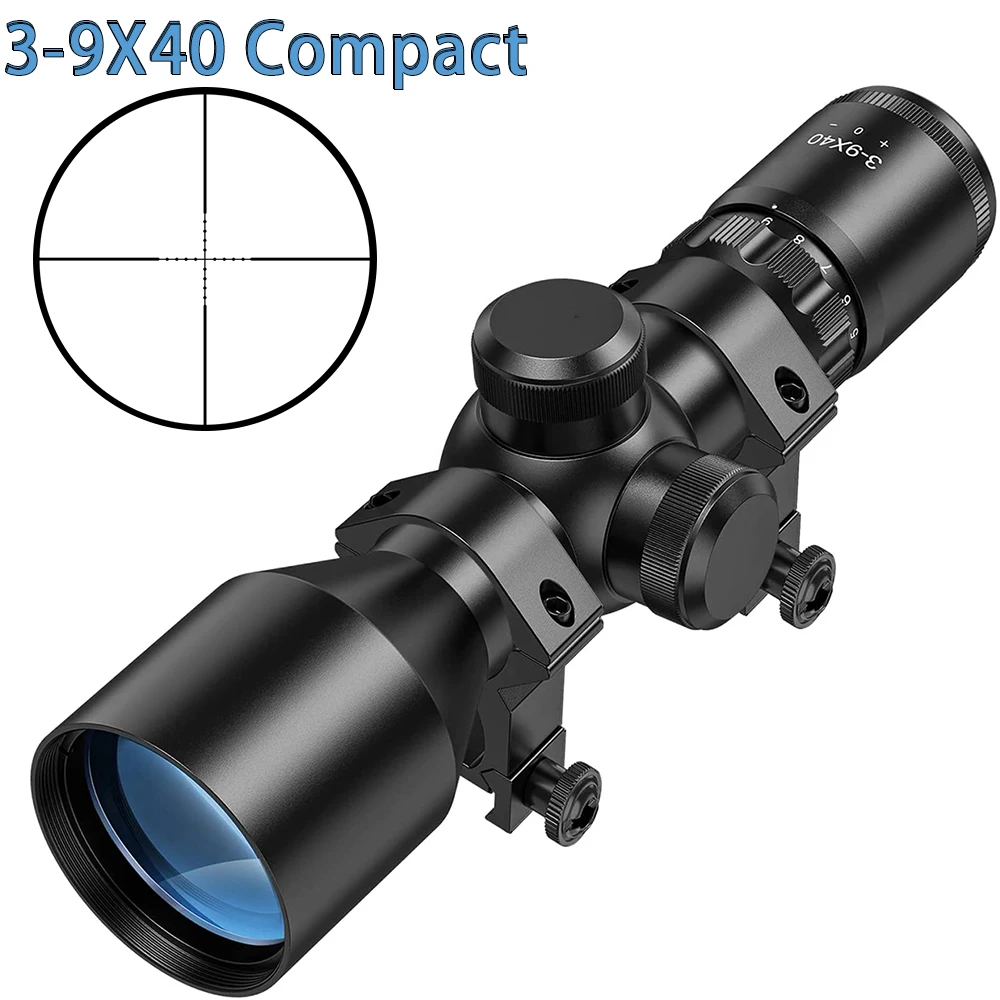 3-9X40-Compact-Rifle-Scope-Hunting-Riflescope-Mil-dot-Crosshair-Reticle ...