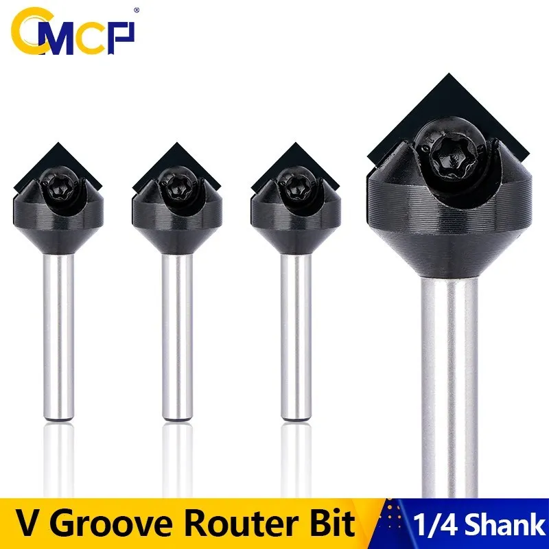 CMCP-Spoilboard-Planer-Bit-1-4-Shank-V-Groove-Carbide-Insert-Style ...