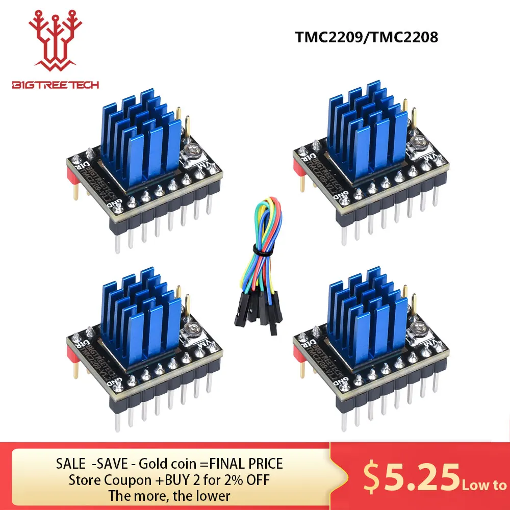 Bigtreetech-tmc2209-v2-1-Schrittmotor-treiber-tmc2208-3D-Druckerteile-f ...
