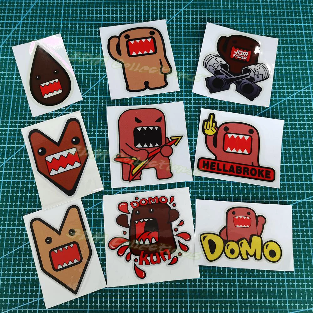 9 Style Hot Funny Domo Kun Sticker JDM Reflective Sticker PVC ...