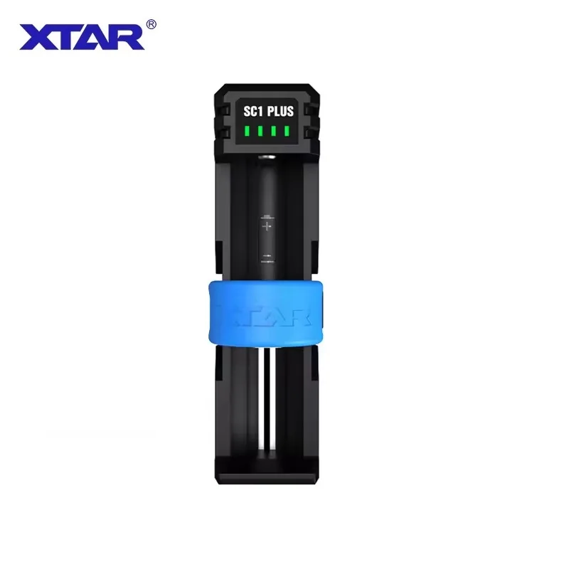 XTAR SC1 PLUS Battery Charger QC PD USB C 3A Fast Charging 18650 21700 ...
