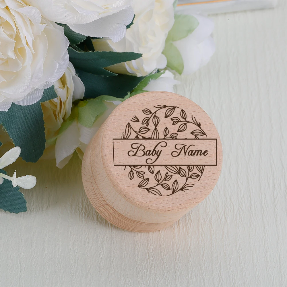 Personalized Wooden Teething Box Baby Tooth Fairy Box With Name And ...