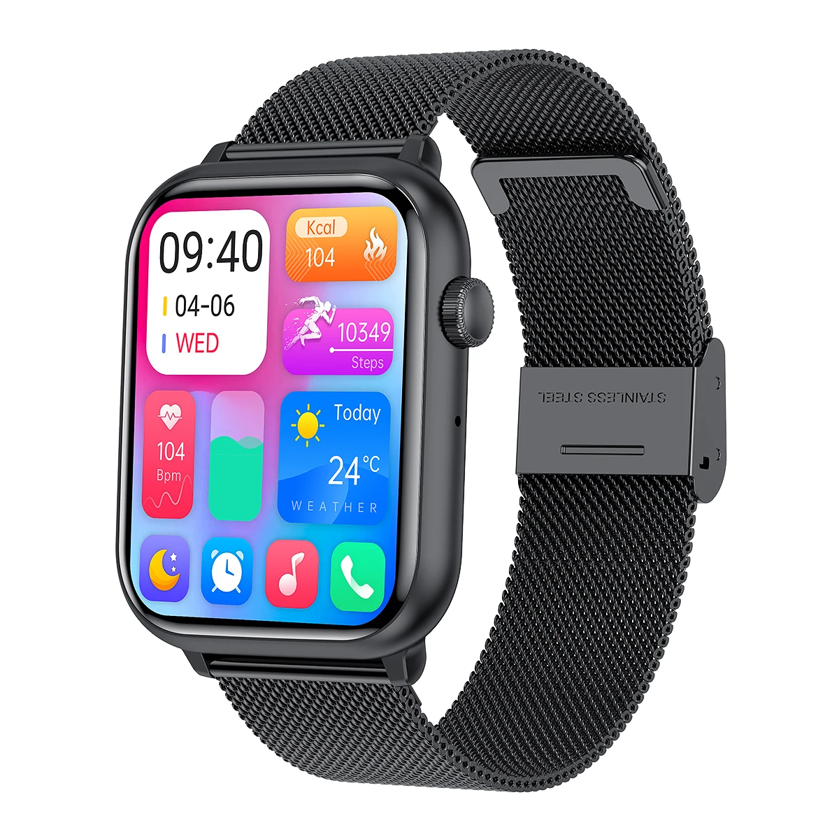 Reloj inteligente C80 para hombre y mujer, Smartwatch con Pantalla ...
